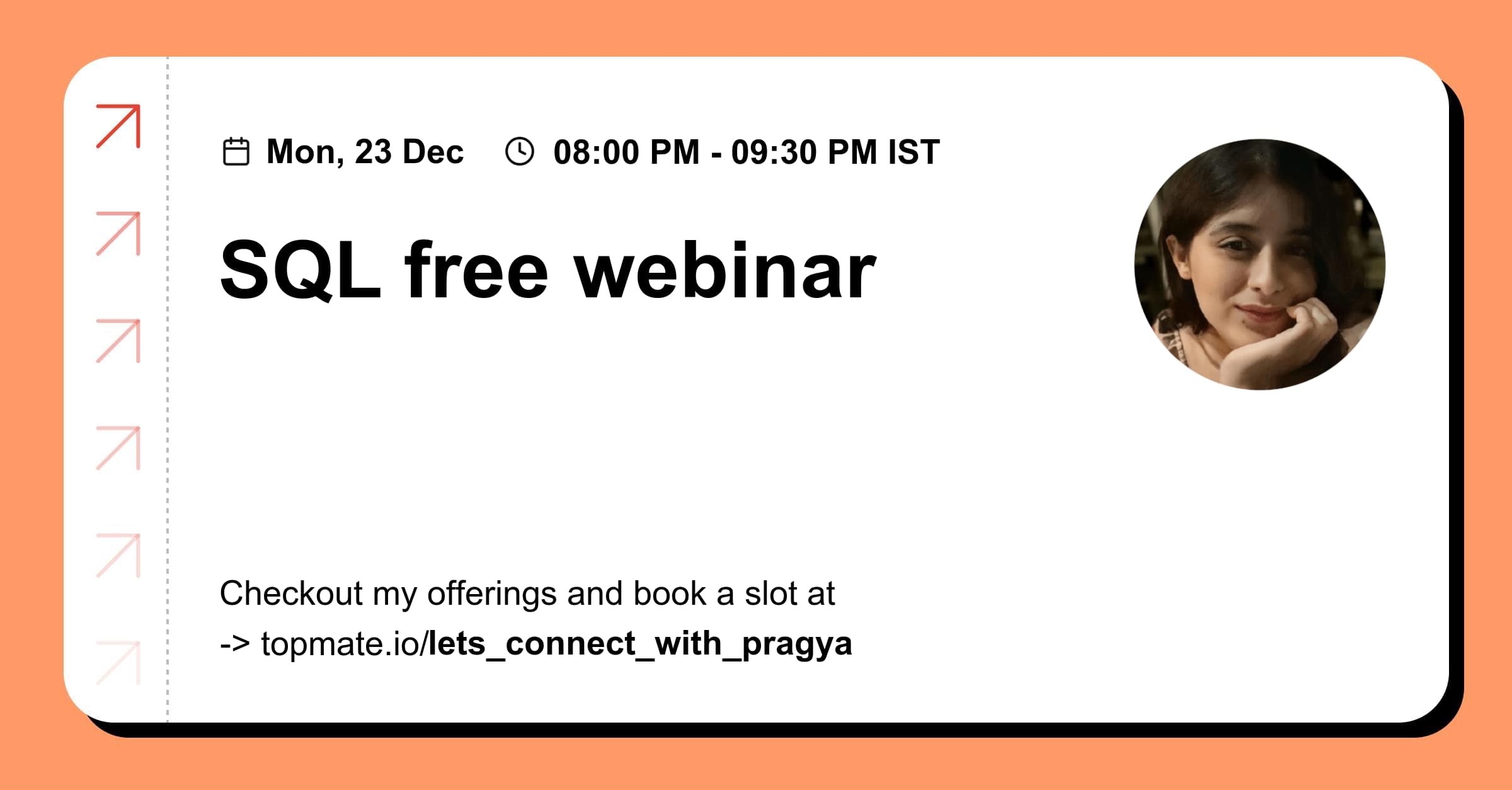 SQL free webinar with Pragya Rathi
